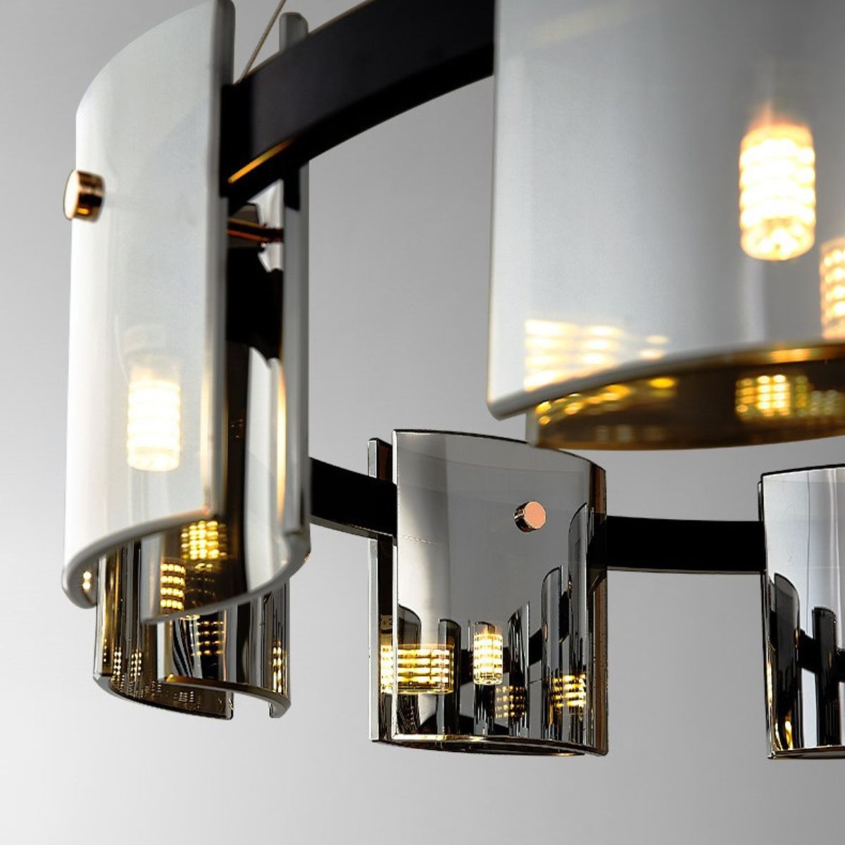 Scintillate Black & Gold Chandelier | Elegant Interior