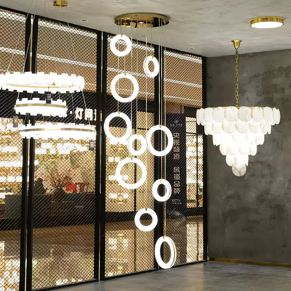 Alabaster Ring Pendant Light – Modern Glow | Elegant Interior