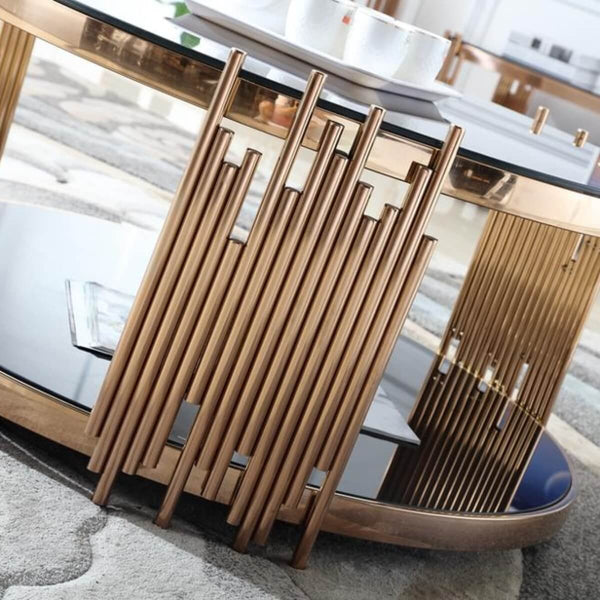 Sylvia -Gold Coffee table - Elegant Interior