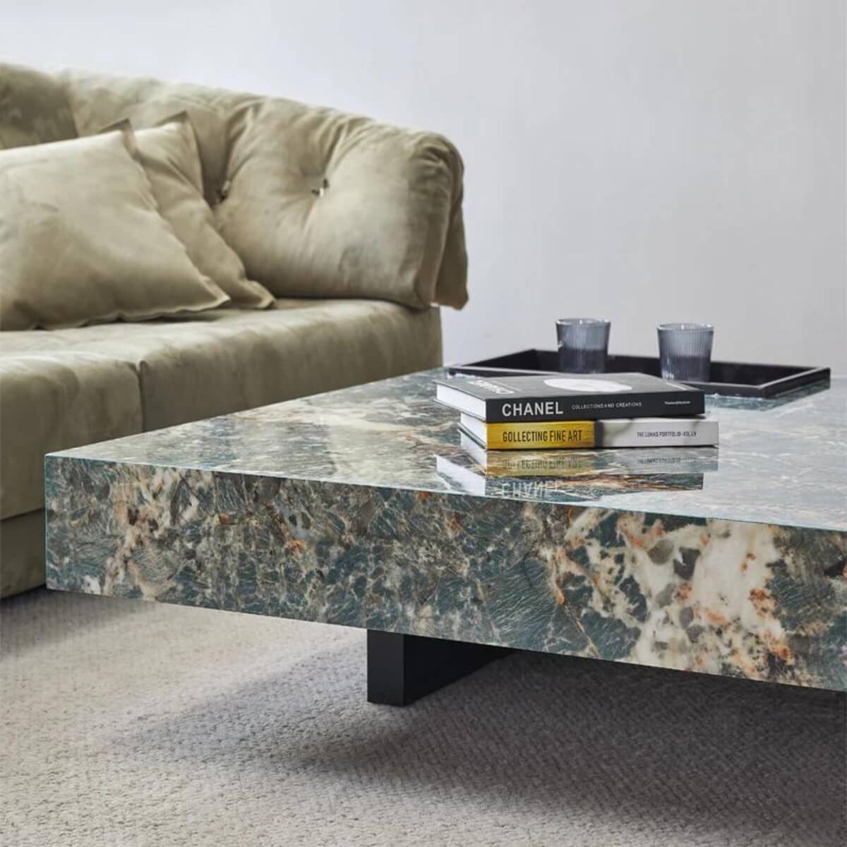 Freya Premium Marble Square Coffee Table | Elegant Interior